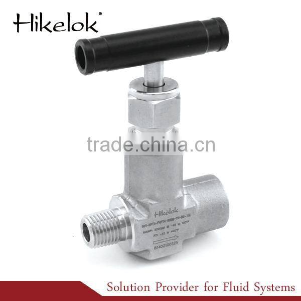 DN20 DN25 DN32 Double Ferrules Union Needle Valve One Piece Forged Mini ...