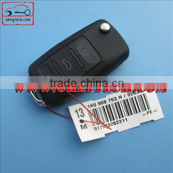 OkeyTech VW remeot key 3 button 1KO 959 753 N 433Mhz ID48chip remote ...