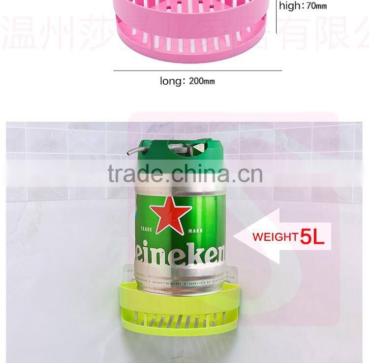 Multi-function Plastic Bathroom Shampoo Rack With Reusable Removable ...