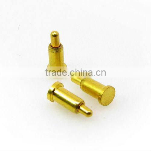 Brass, gold-plated Plunger Pogo Pin Connector, spring loaded pogo pin ...