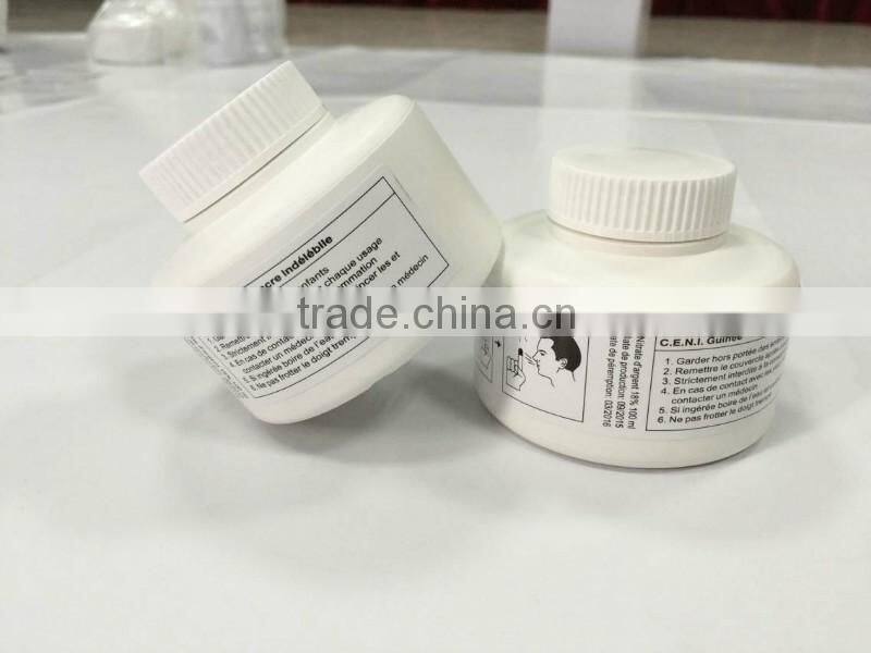 50ml Bottle Indelible Ink Election Ink With 5% Silver Nitrate Ink ...