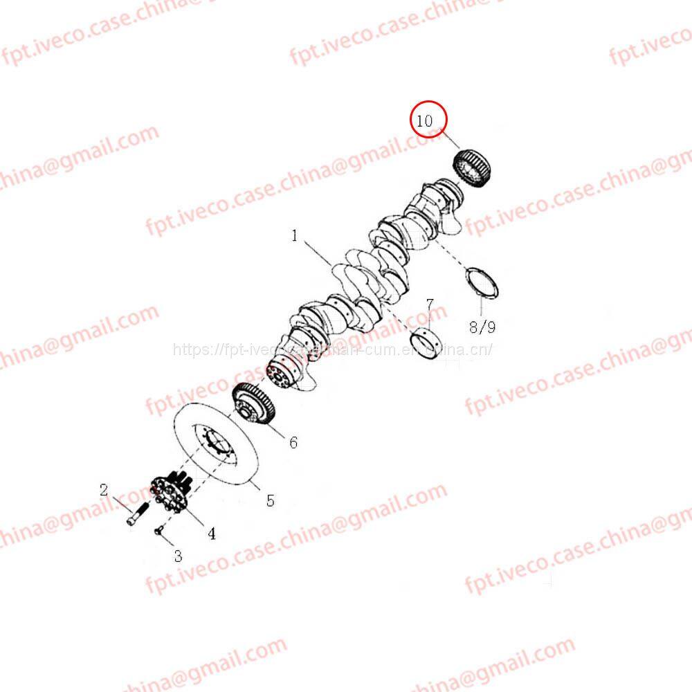MAN D2066 Crankshaft rear gear 02115-6094 - GoldSupplier