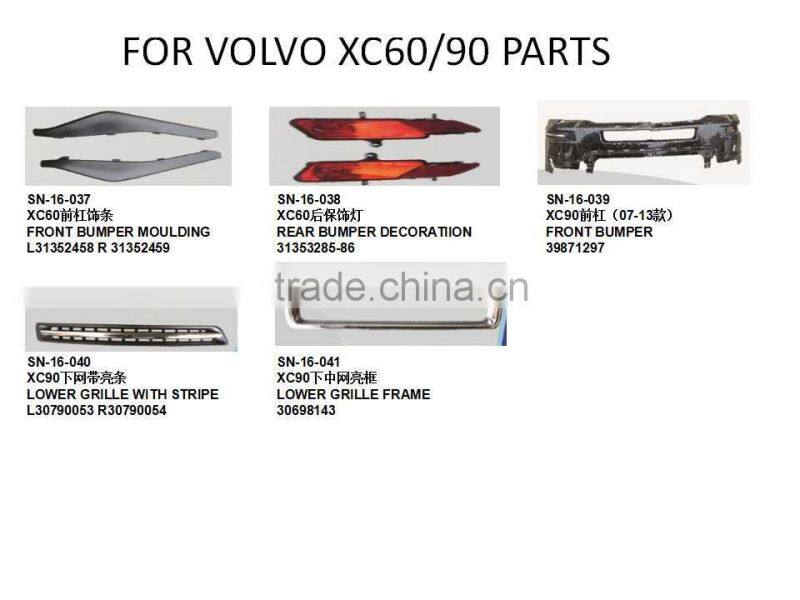 HOT SALE auto parts FOR VOLVO XC90 headlamp fog lamp grille bumper ...