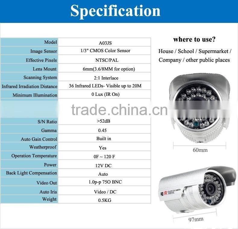 Latest CCTV DVR kit 4x480TVL NTSC CCD outdoor Home Security CCTV Camera ...