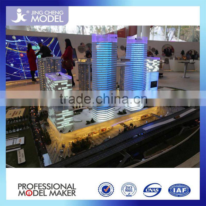 Amazing architectural model lighting making for commercial building ...