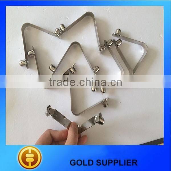 Customized V shaped metal 65Mn steel spring button clip - GoldSupplier