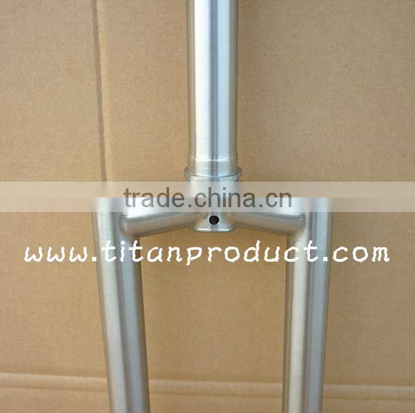 Titanium Bike Fork 700C with Road Caliper Brake and Rack/Mudguard ...