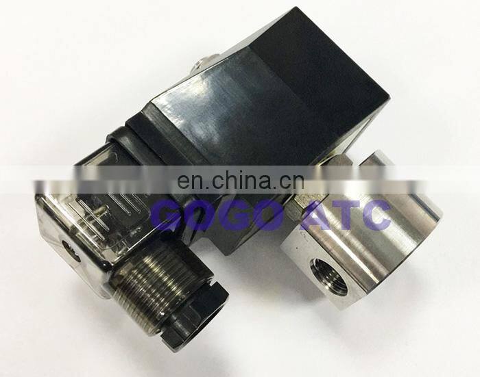 200bar/100bar 2 way water high pressure solenoid valve 1/4" 12V DC Orifice 1.2mm/2mm N.C SPG ...