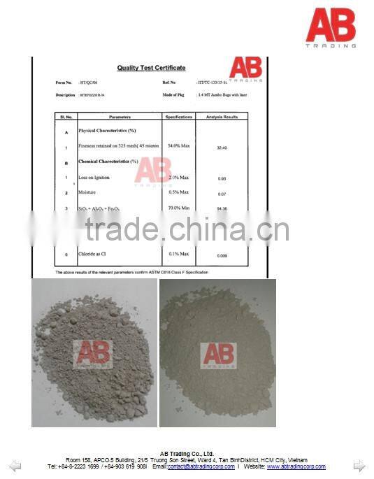 Fly ash ASTM C618 Class F Specification / BS standards Fly ash ...