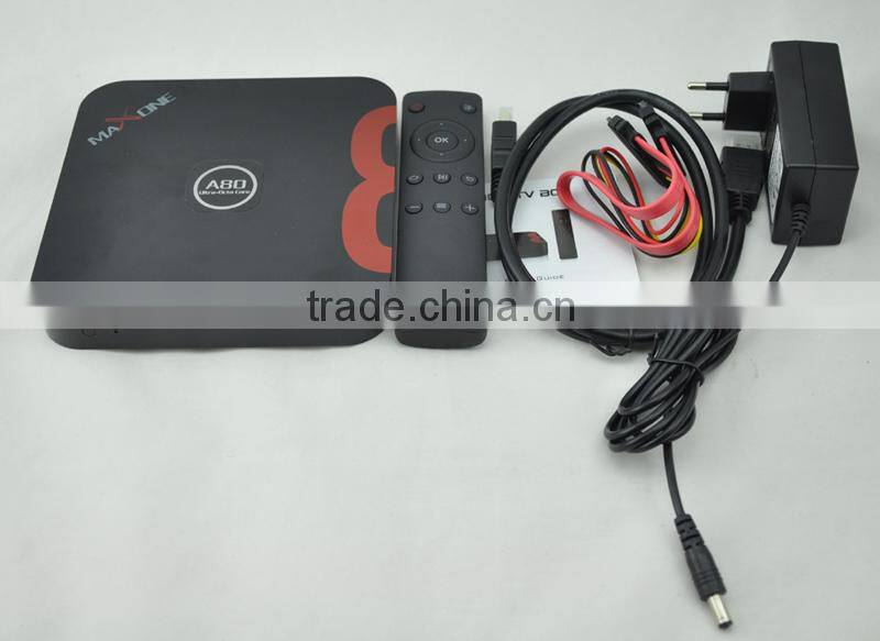 2015 Top performance hd sex pron video tv box from Acemax with Octa Core Allwinner A80 Cpu and ...