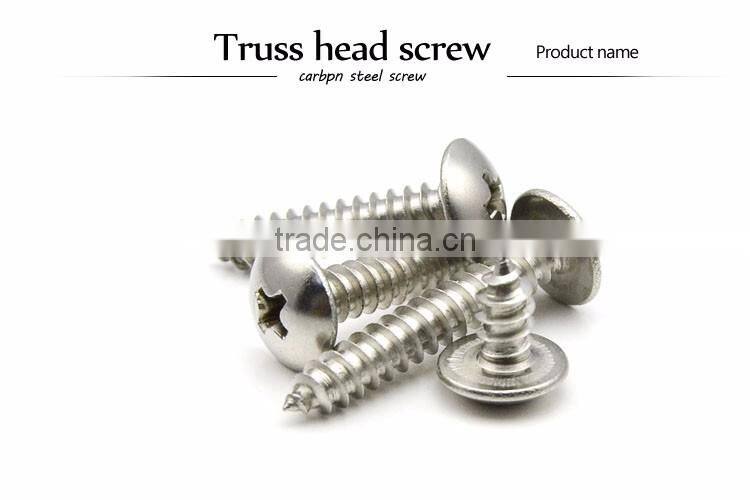 Steel cross recessed mushroom head big head tapping screw - GoldSupplier