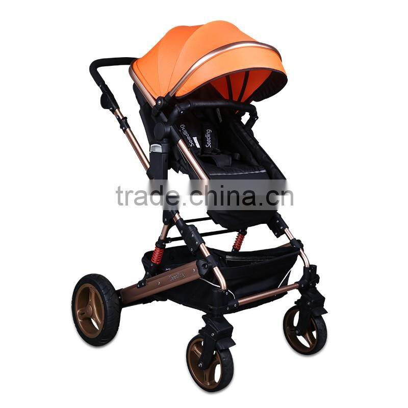 2016 new design 3 in 1 baby stroller easy folding luxury baby pram WITH ...