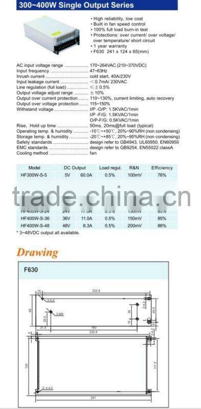 AC/DC Enclosed Standard Single OutputHF300-400W-S.pdf - GoldSupplier