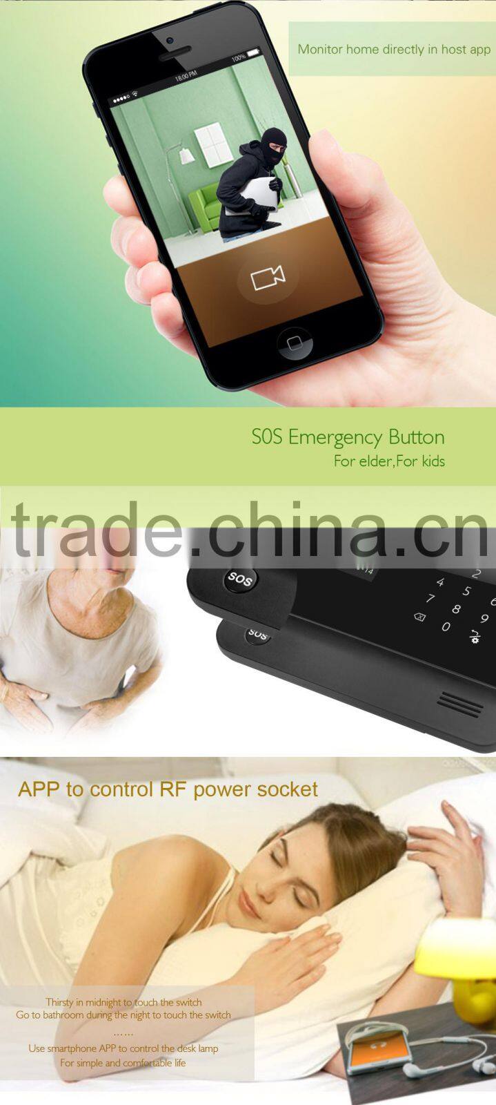 G90B security home alarm system with wifi gsm gprs 3 network control support 100 sensors easy ...