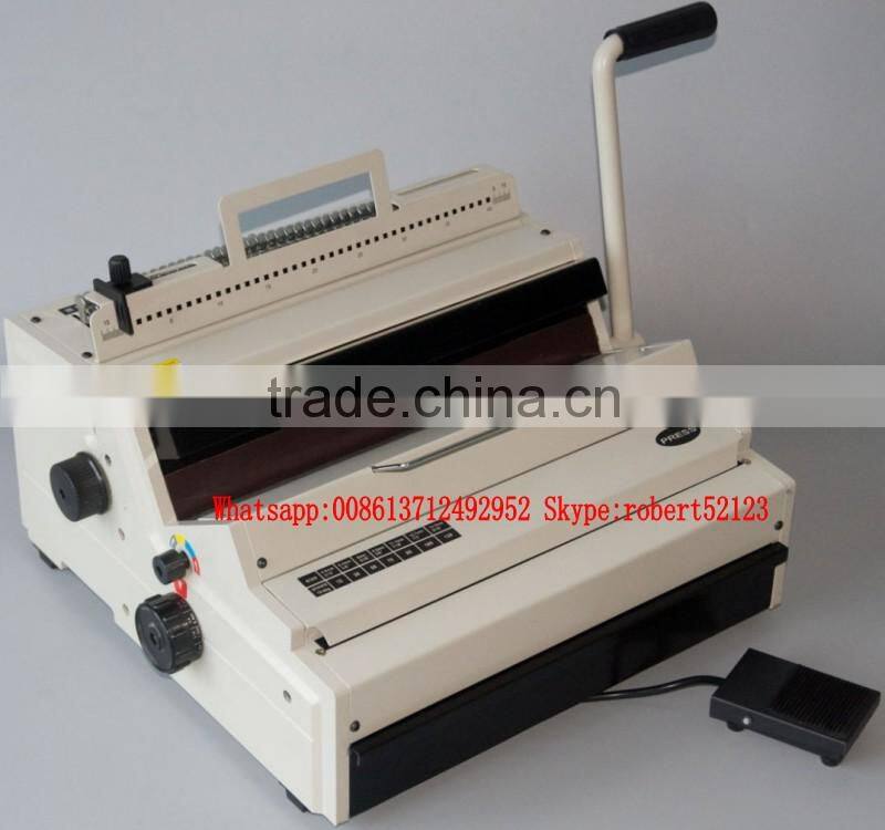 NanBoMT8707 Office usage Cheap Wire Binding Machine, Twin Wire Closing ...