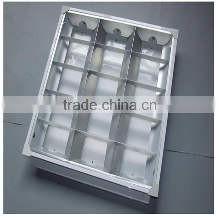 14w 28w 36w Fluorescent Embedded Grille lamp of T8,T5 Louver lighting fixture from China ...