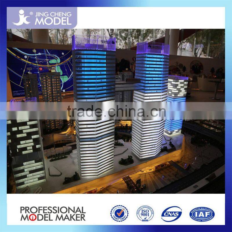 Amazing architectural model lighting making for commercial building ...