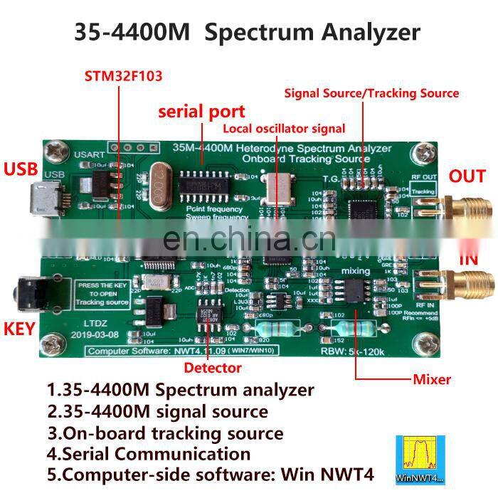 LTDZ_35M-4400M USB Spectrum Analyzer with Tracking Source Module ...