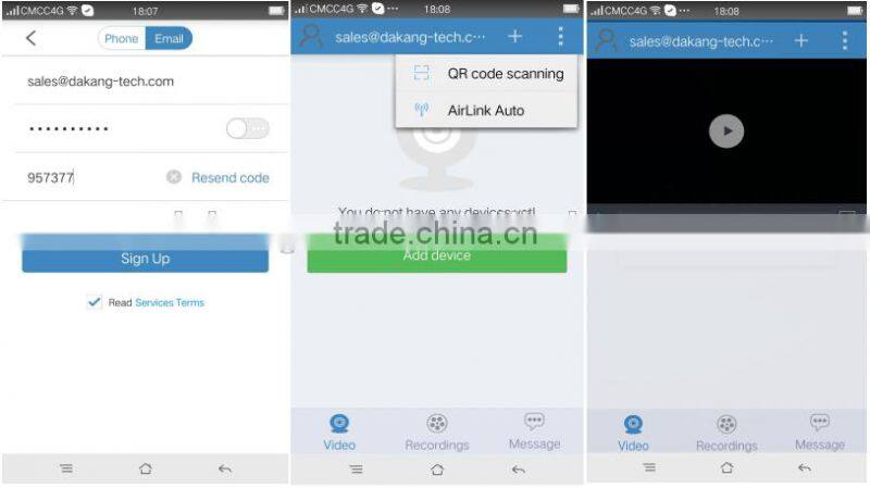 HD 1080P 5mp 3mp OV5658 cmos cctv bullet camera , h.265 ip camera DVR ...