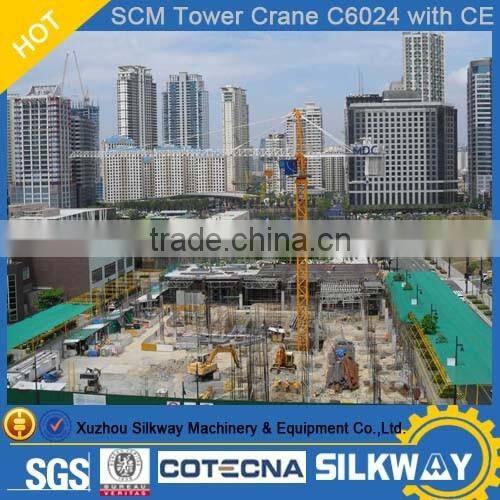 SCM 12ton Tower Crane C6024 With CE Certificate - GoldSupplier