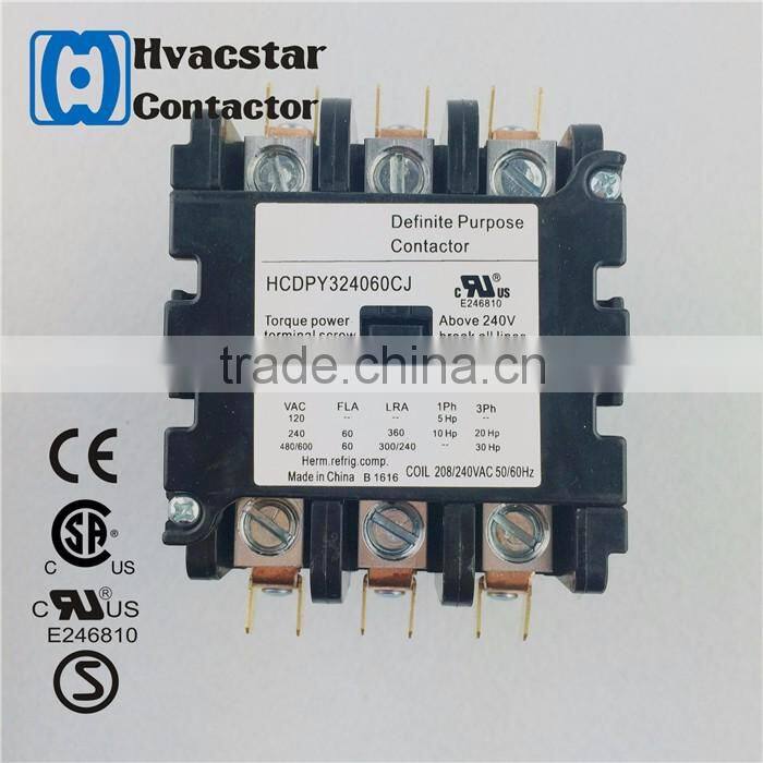 UL siemens electrical contactor air compressor protect definite purpose ...