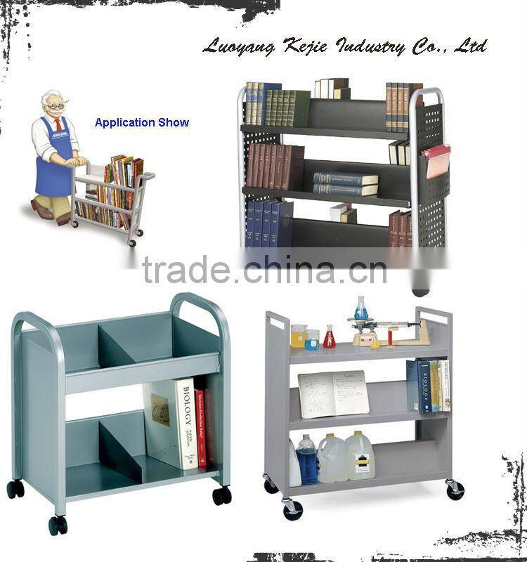 Book Cart trolley for bookstore steel book cart of Steel Book Cart from ...