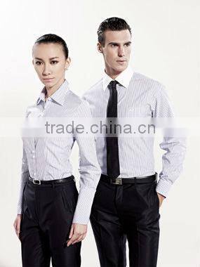 Factory Wholesale 2017 Lastest Design Bank Uniform Stripes Shirts for ...
