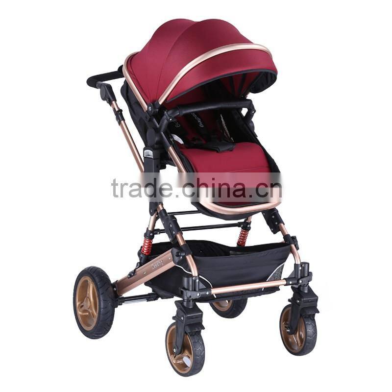 2016 new design 3 in 1 baby stroller easy folding luxury baby pram WITH ...