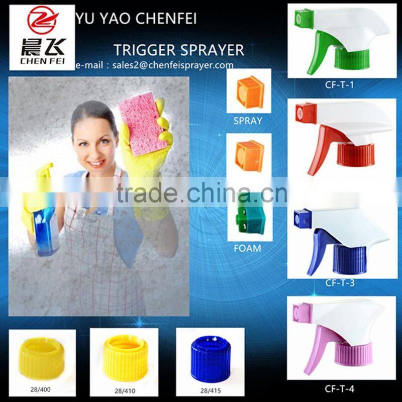 Custom pink and white ribbed closure trigger sprayer discharge rate 1ML ...