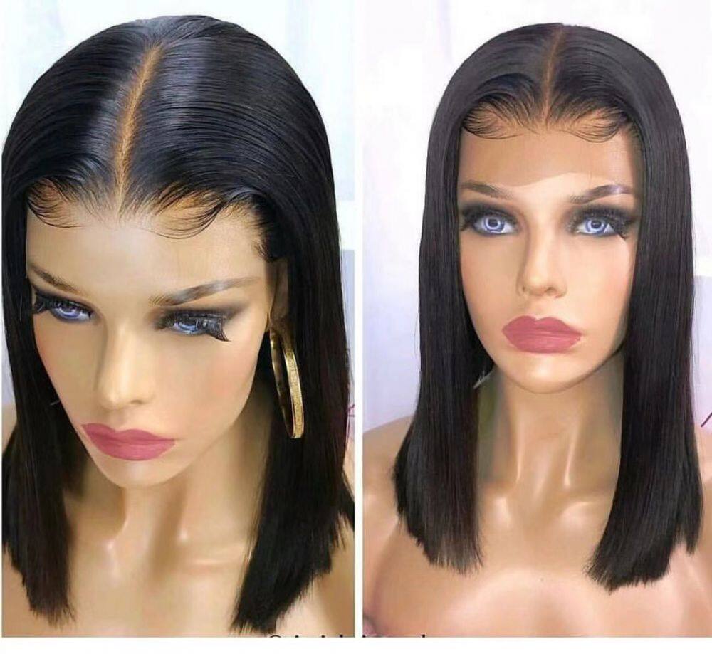 KHH Top Selling Virgin Brazilian 8-18 Inch Bob Wig ,lace Front Bob Wigs ...