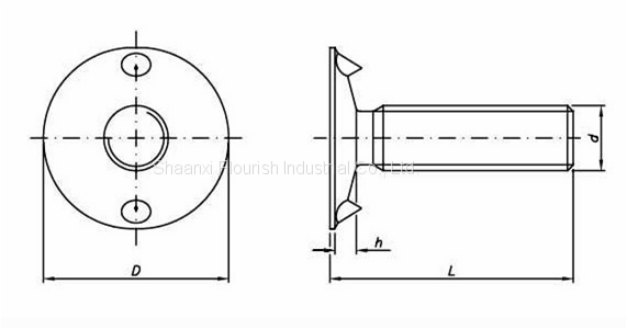 Countersunk Head Screws Fanged Din 15237 Elevator Bolts - GoldSupplier