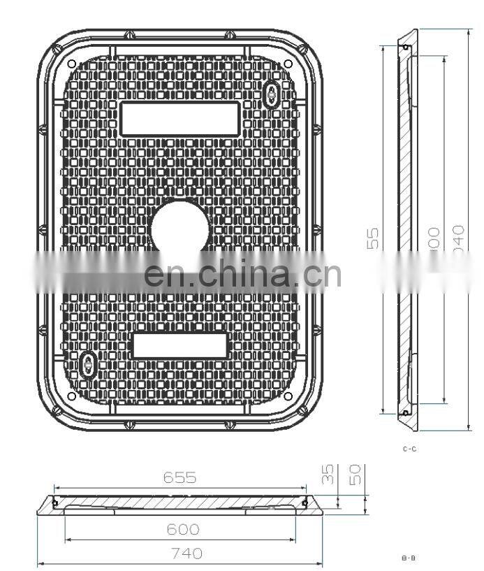 Plastic SMC composite rectangular manholes supplier manhole covers ...
