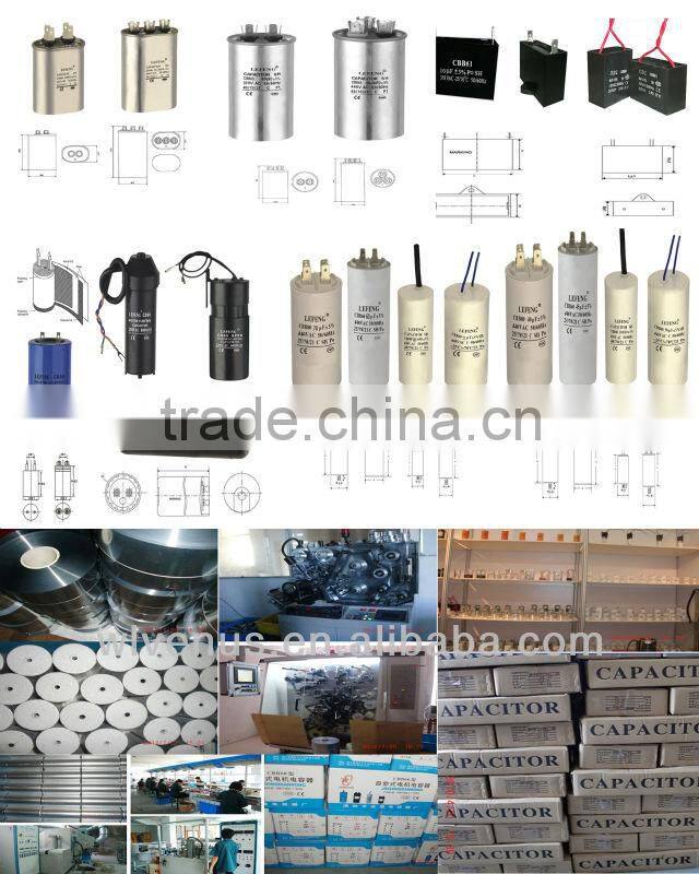 white plastic & aluminum shell LEFENG brand cbb60 cbb65 cbb61 cd60 series electrolytic capacitor ...