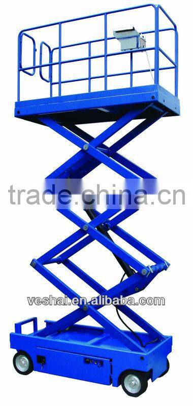 Self propelled electric work platform for warehouse, factory ...