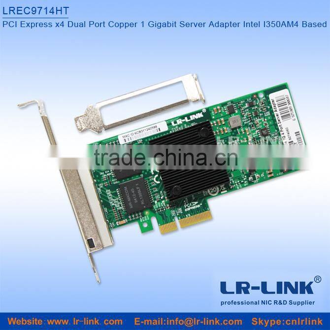 LREC9714HT Intel i350 Quad Port PCIe Network Card Compatible I350-T2 - GoldSupplier