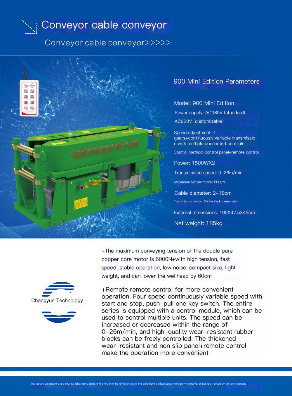 Cable conveyor Cable laying machine Cable traction machine of Electric ...