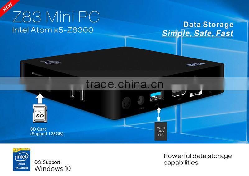 Z83 Smart Mini PC Intel Atom X5-Z8300 Processor Bluetooth 4.0 Quad Core 2GB Ram 32GB Windows10 ...