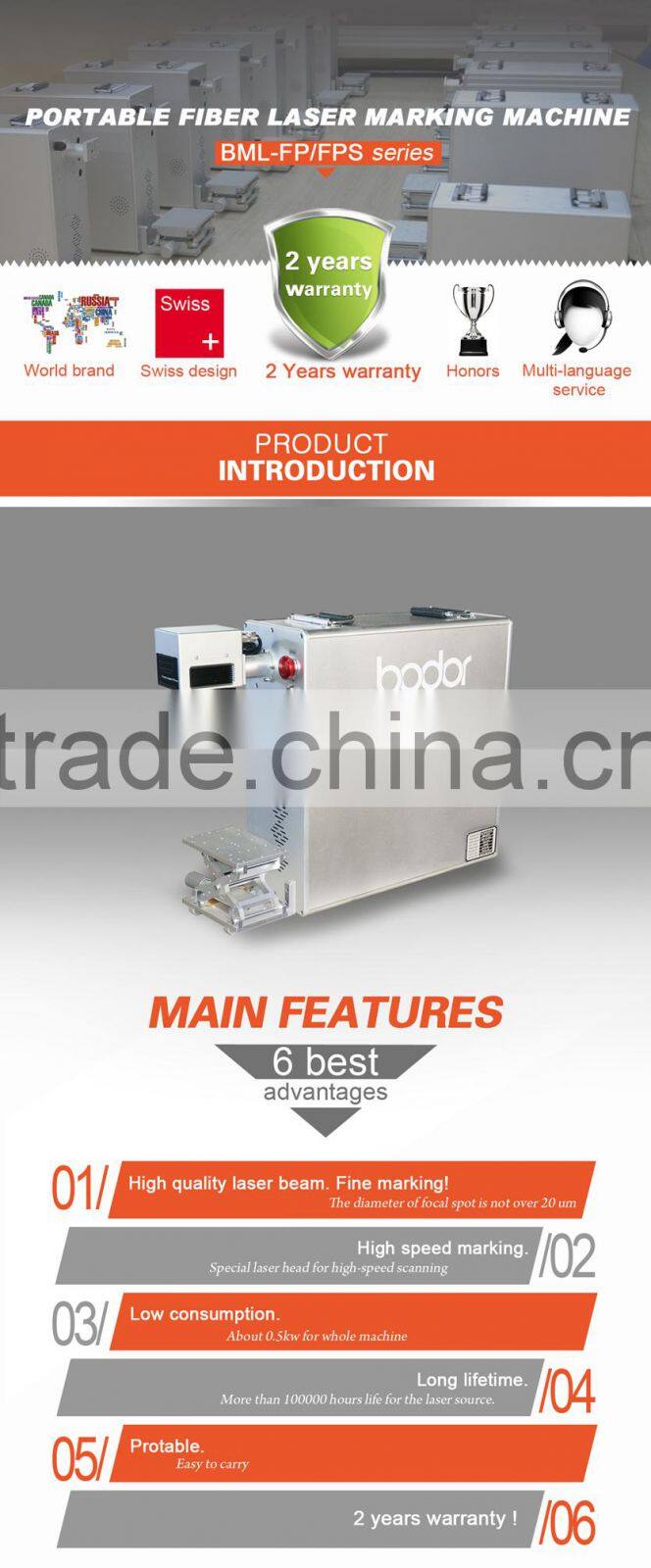 Bodor New Portabl Fiber Laser Marking Machine BML-FP - GoldSupplier