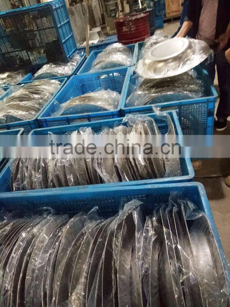 Vintage Round Aluminum Saucer Sled Metal Snow Disc w/ Canvas Strap ...