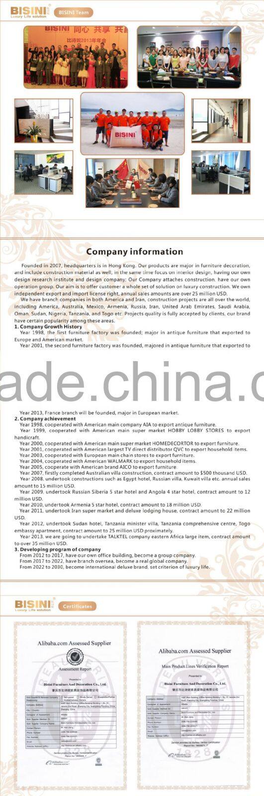 French Rococo Style Six Door Wardrobe Closet With Mirror/ European ...