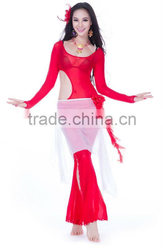 Soft Tulle Belly Dance Costumes for Girls Comfortable Practice Wear ...