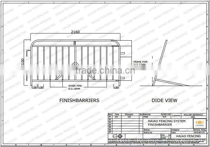 Crowd control barriers drawings - GoldSupplier