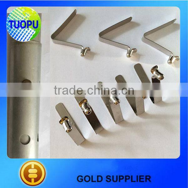 Customized V shaped metal 65Mn steel spring button clip - GoldSupplier