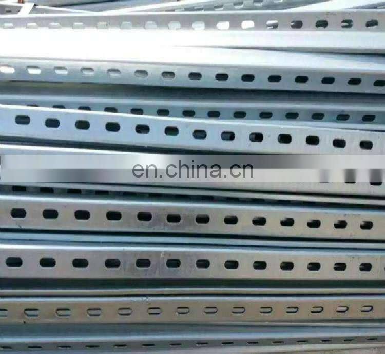 Galvanized Perforated U steel profile/U steel channel 41x41/C channel ...