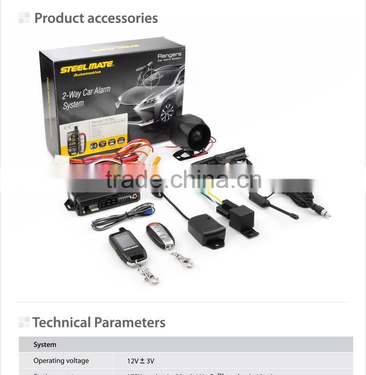 Steelmate Rangers - 5160 Remote Two Way Ultra - Long Distance Car Alarm ...