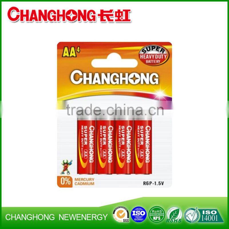 Changhong Super Heavy Duty Battery R6P AA UM3 - GoldSupplier