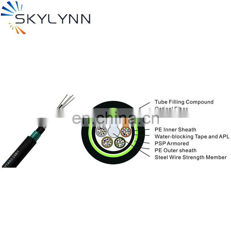 Direct Burial Fiber Optic Gyta53 Singlemode G655 G652d Types 2 4 8 12 ...