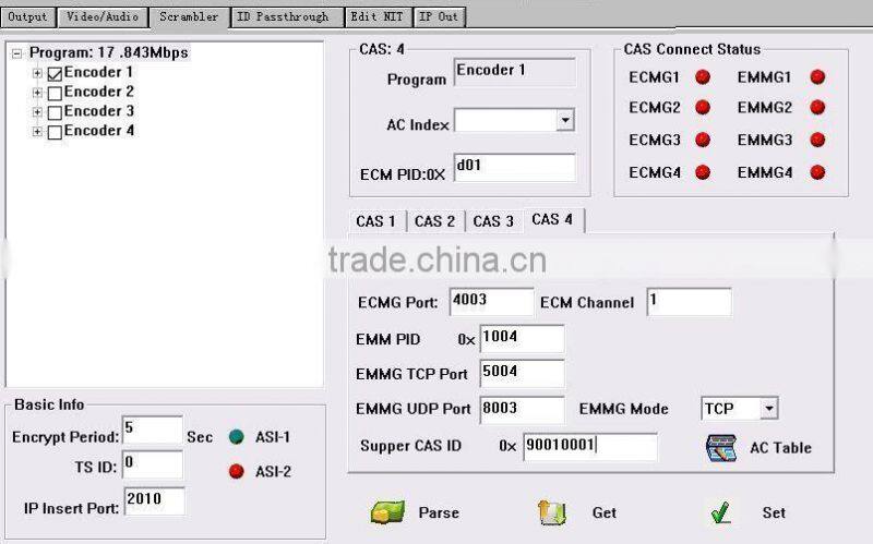 8 cvbs MPEG-2 encoder DVB-C QAM sd Modulator with scrambler(8AV in,DVB ...