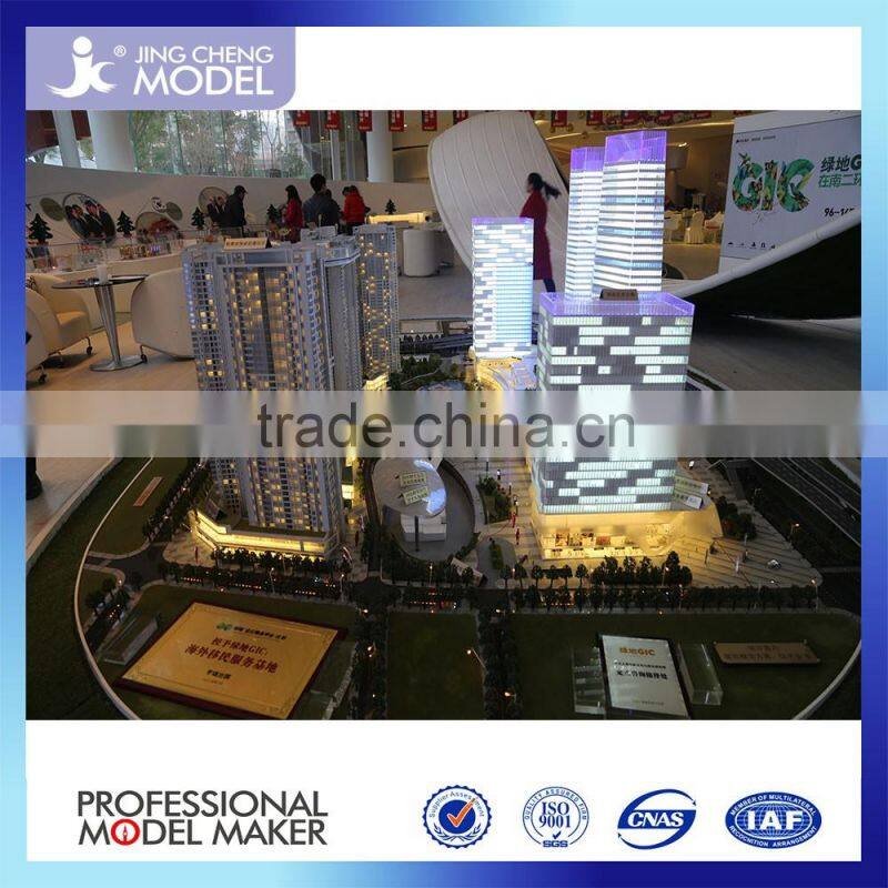 Amazing architectural model lighting making for commercial building ...