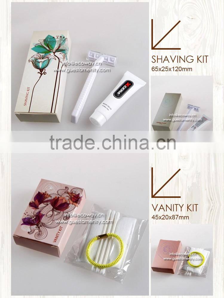 2016 Cheap Disposabke Hotel Vanity Kit With Cotton Swabs Cotton Pads ...
